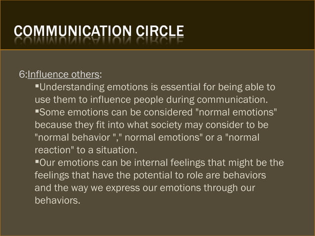 Circle of communication and function | PPT | Dating | Family and ...