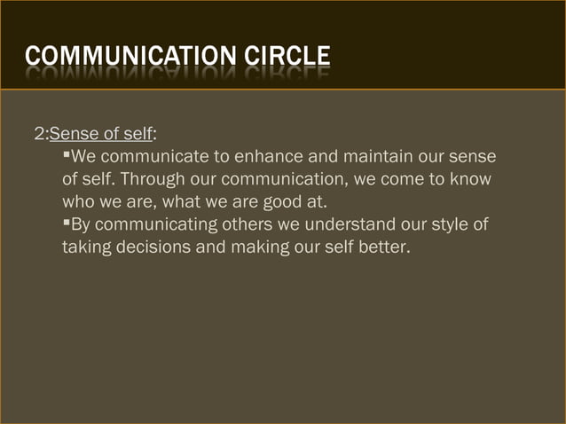 Circle of communication and function | PPT | Dating | Family and ...