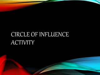 Circle of influence | PPTX