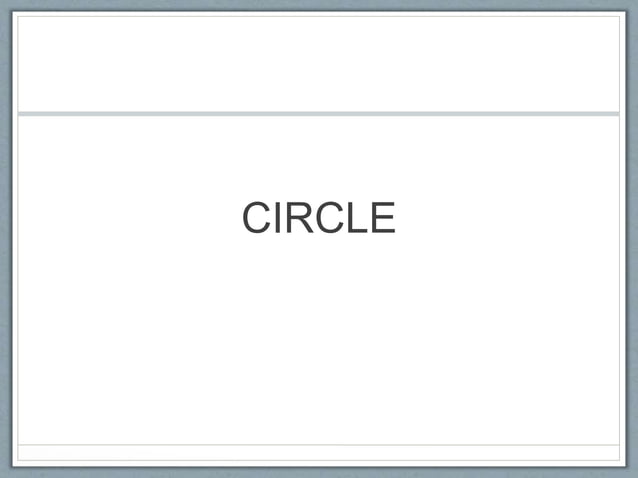 Presentation Slides - Circle | PPT