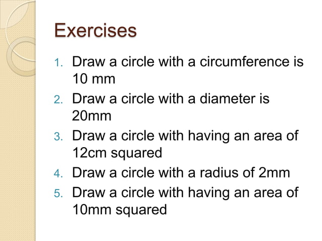Circles | PPTX | Drawing and Sketching | Arts and Crafts