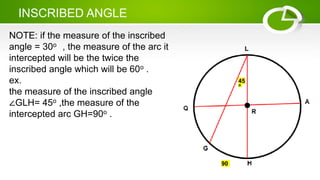 CIRCLES and its parts: Tangent, secant ,radius, diameterptx | PPTX