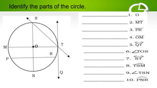CIRCLES and its parts: Tangent, secant ,radius, diameterptx | PPT