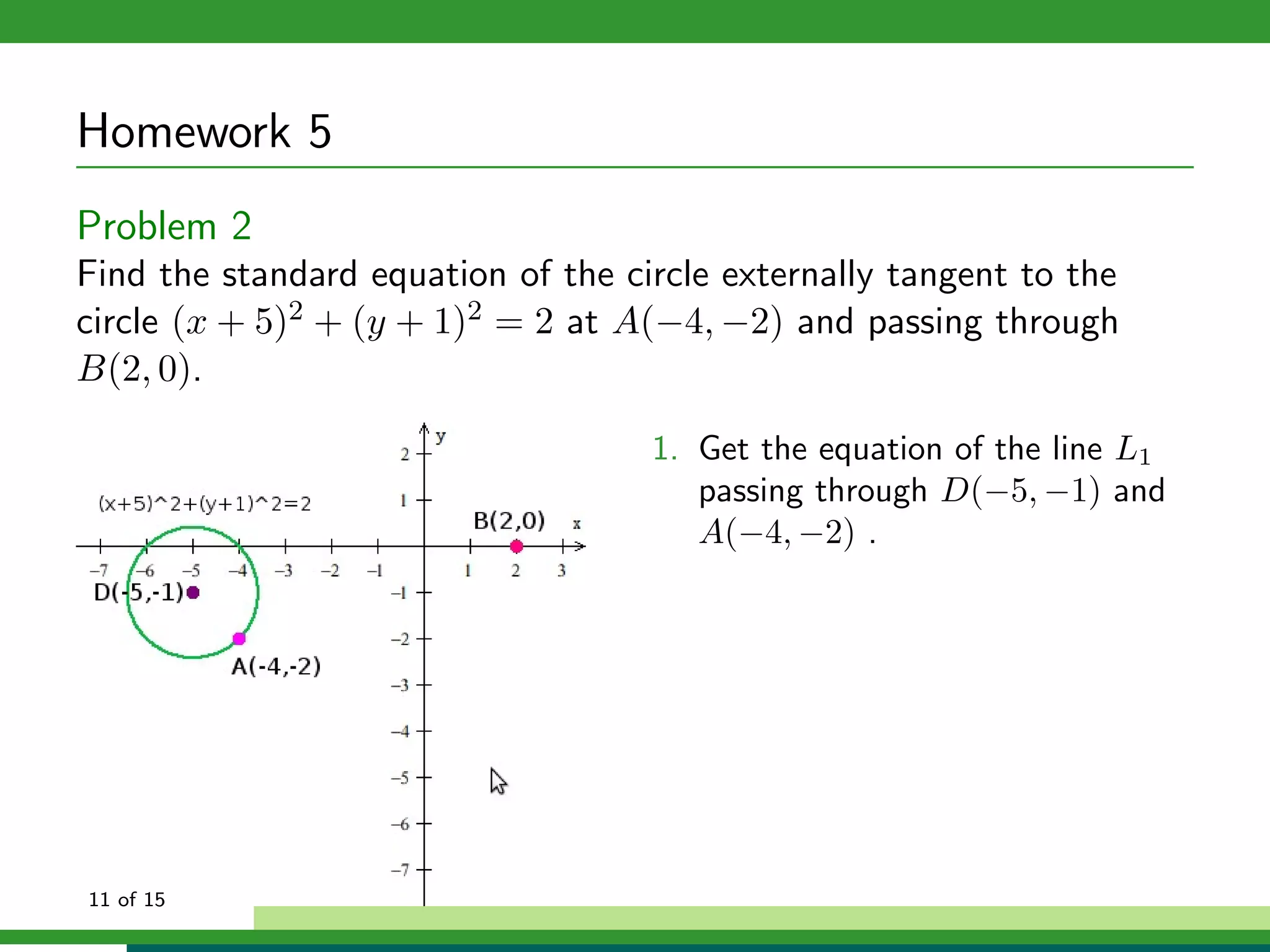 Circles and Tangent Lines | PPT