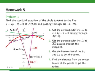 Circles and Tangent Lines | PDF