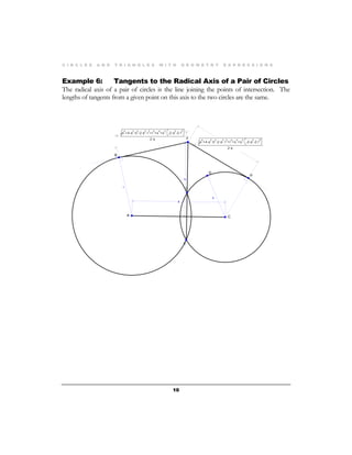 Circles and tangents with geometry expressions | PDF