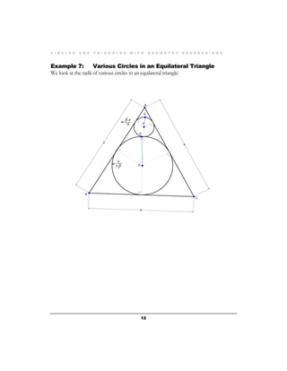 Circles and tangents with geometry expressions | PDF