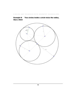 Circles and tangents with geometry expressions | PDF