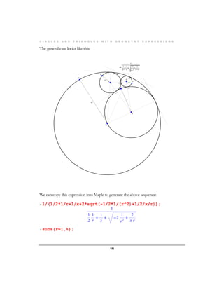 Circles and tangents with geometry expressions | PDF