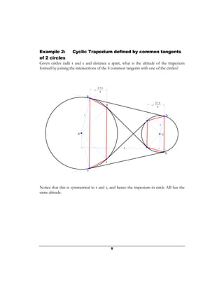 Circles and tangents with geometry expressions | PDF