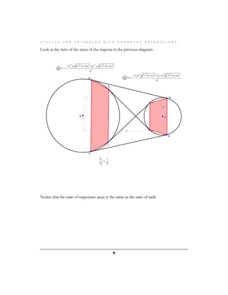 Circles and tangents with geometry expressions | PDF