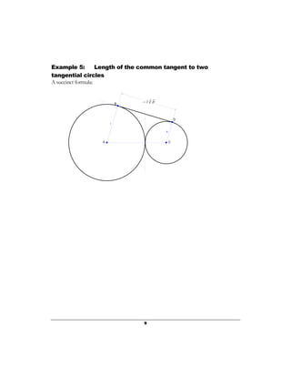 Circles and tangents with geometry expressions | PDF