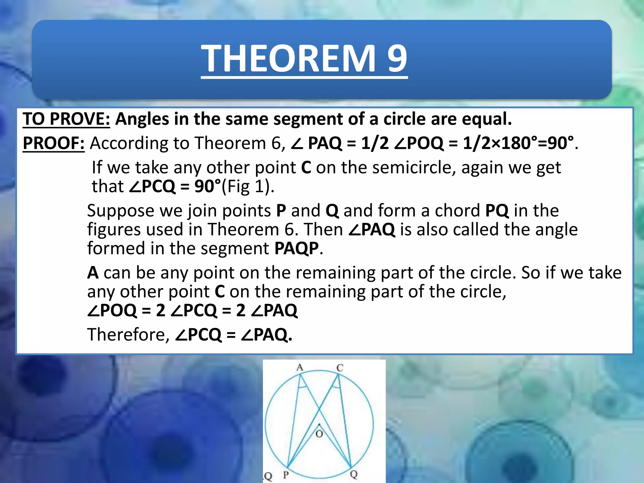 Circles class 9 | PPTX