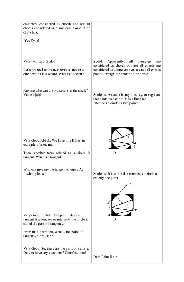 CIRCLES LESSON PLAN.pdf | Drawing and Sketching | Arts and Crafts