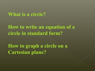 Circles | PPT | Physics | Science