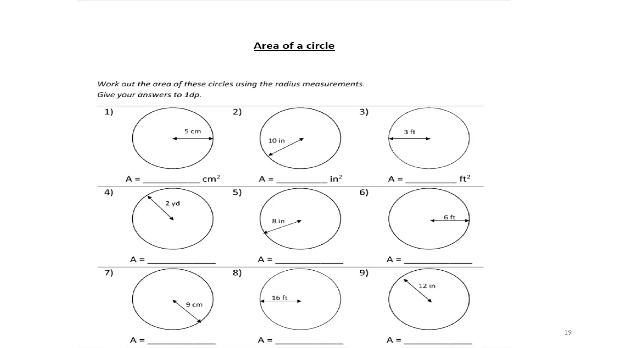 Circles PPT.pptx finding the area and circumference of a circle | PPTX