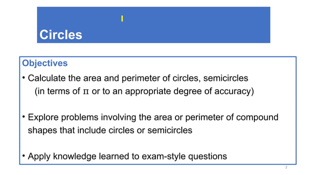 Circles PPT.pptx finding the area and circumference of a circle | PPTX