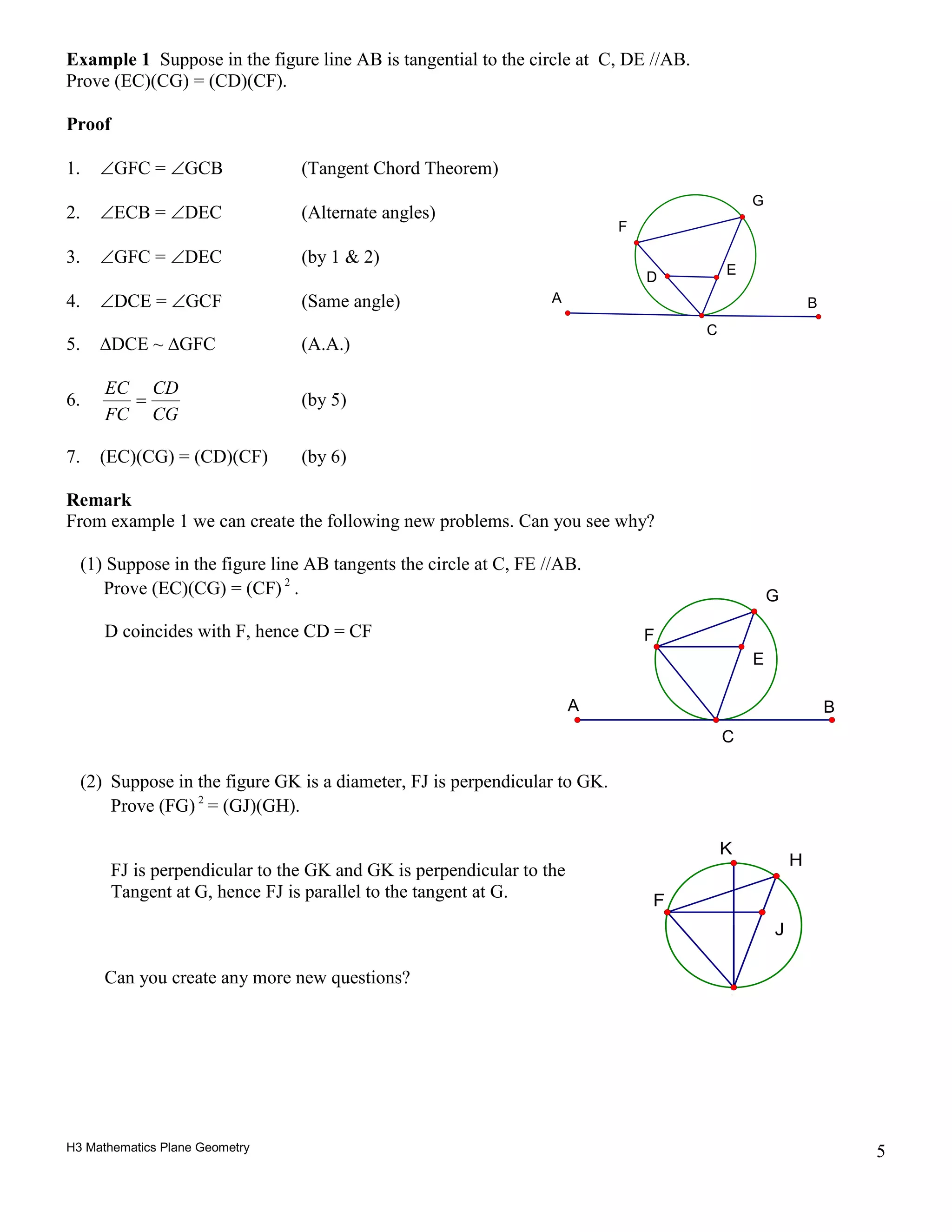 Circlestangentchordtheorem | PDF | Physics | Science