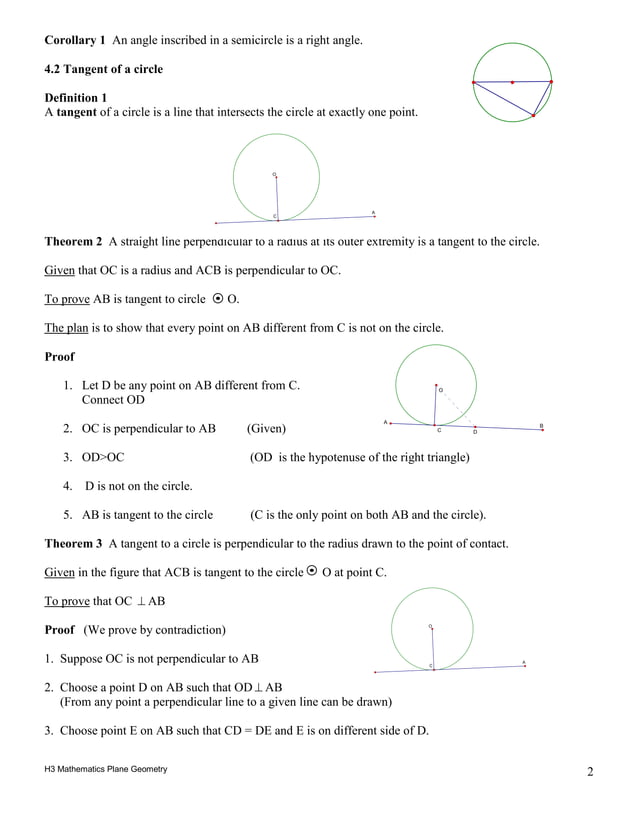 Circlestangentchordtheorem | PDF | Physics | Science