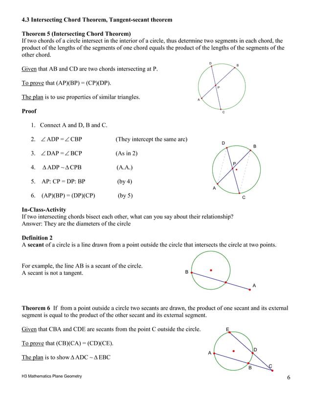 Circlestangentchordtheorem | PDF | Physics | Science