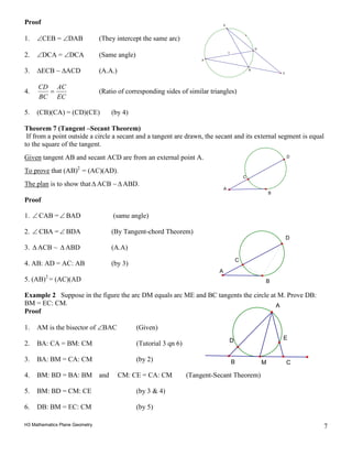 Circlestangentchordtheorem | PDF | Physics | Science