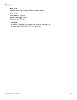 Circlestangentchordtheorem | PDF | Physics | Science