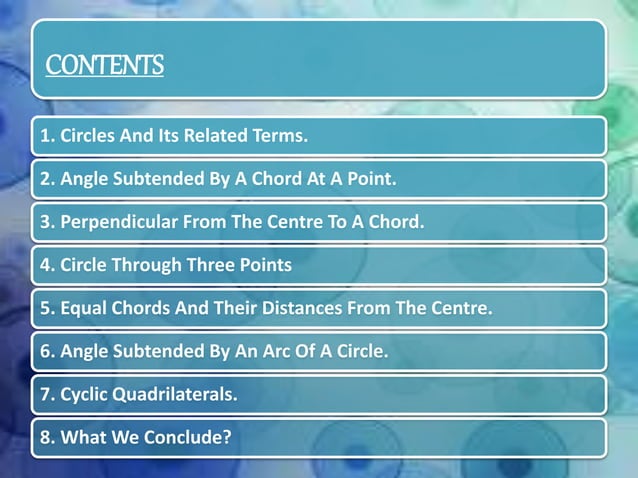 Case study on circles | PPTX