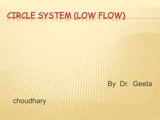 Circle system low flow anesthesia | PPT