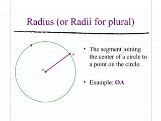 Circle terminology | PPT