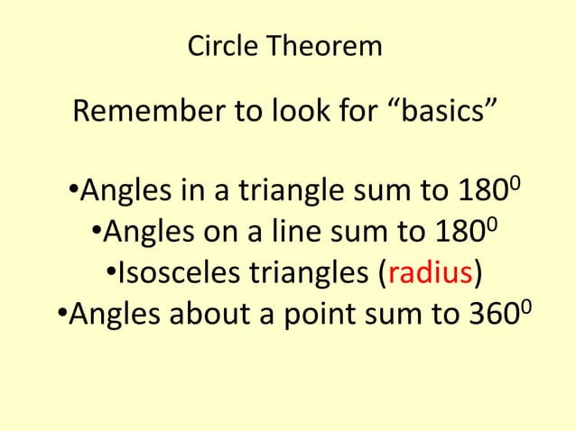 Circle theorem powerpoint | PPTX | Geography | Science