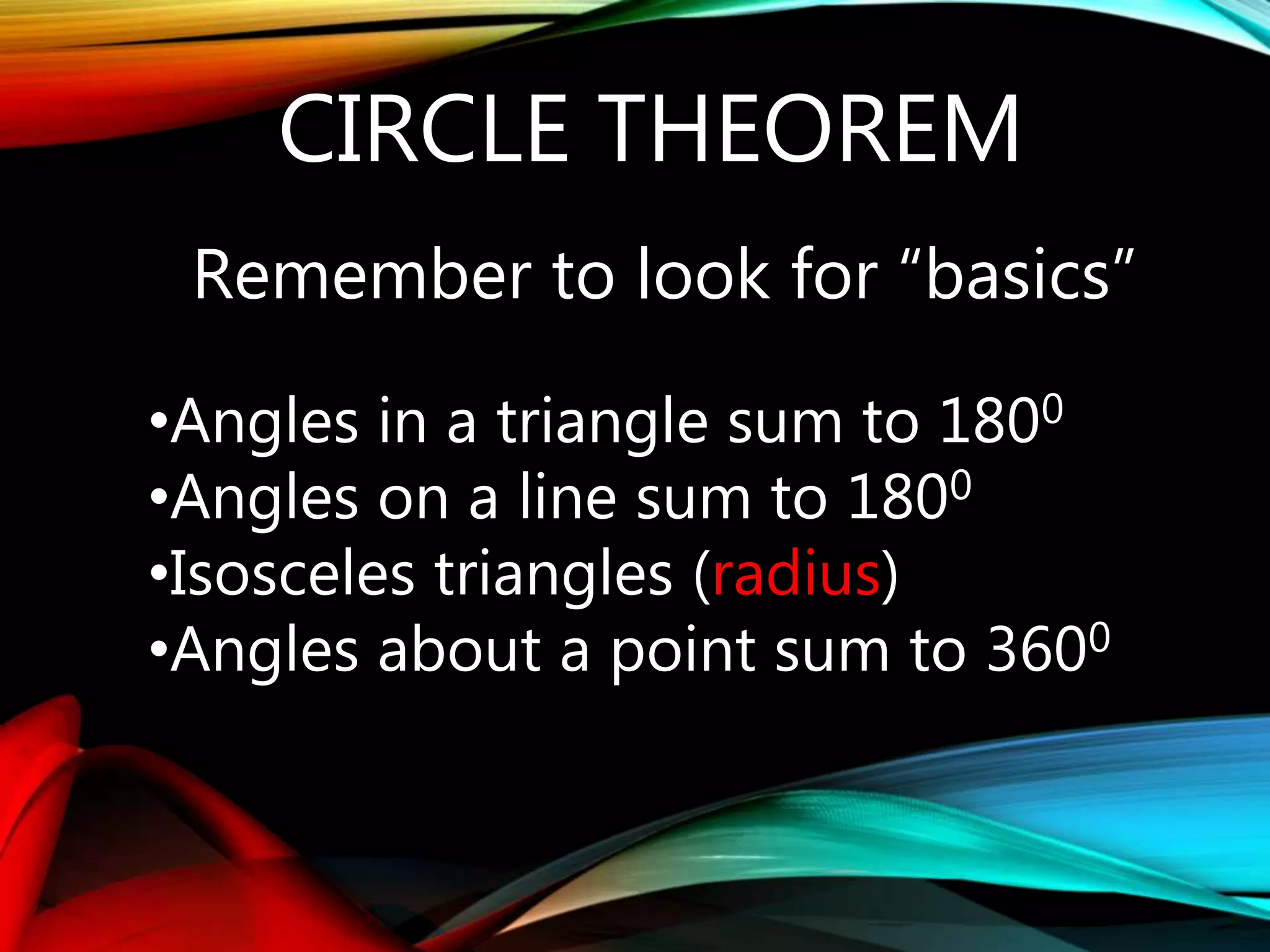 Circle theorem powerpoint updated | PPTX