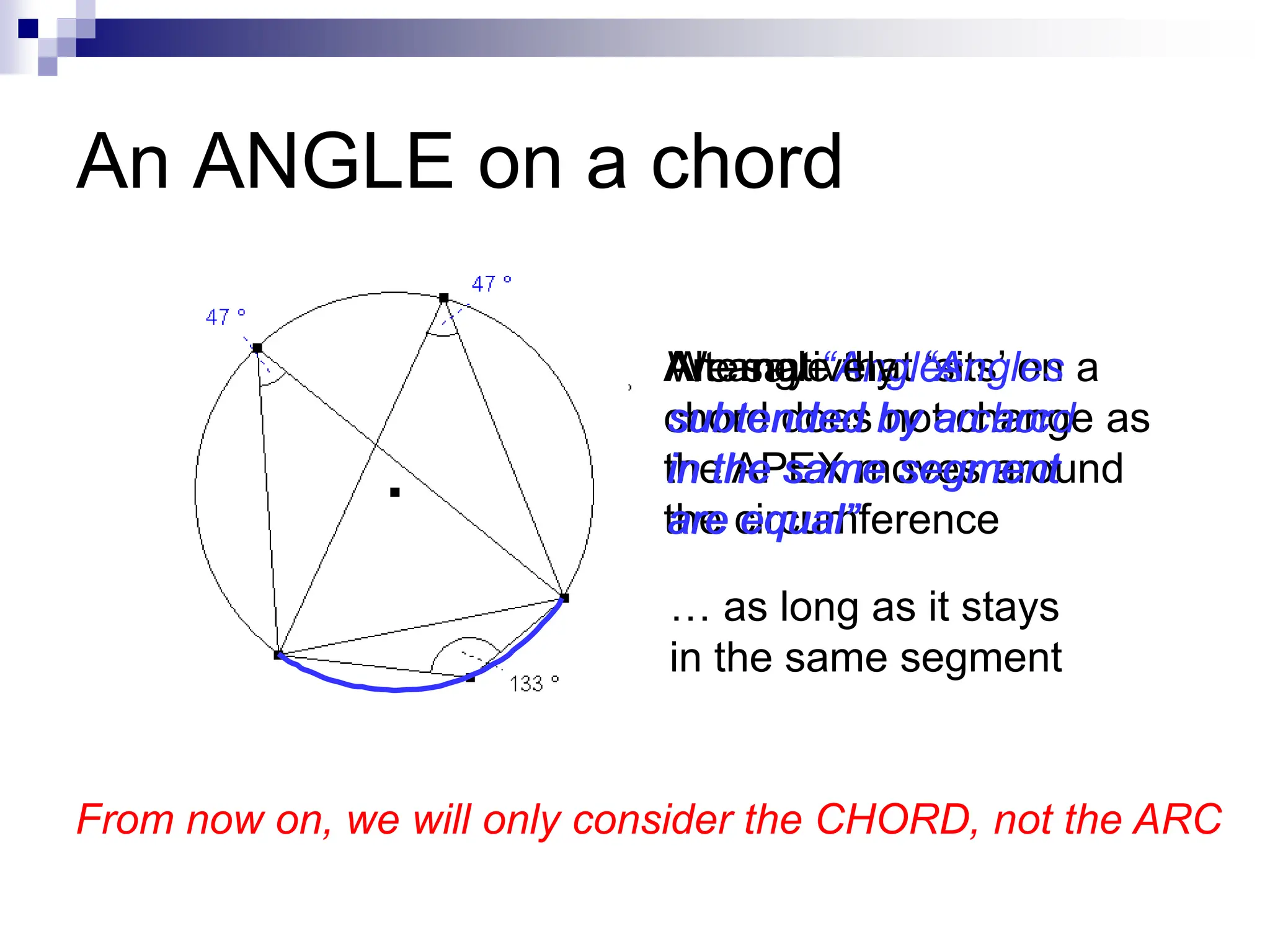 Circles and angles theorems math lesson.ppt