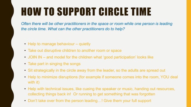 Circle time | PPTX | Parenting | Family and Relationships