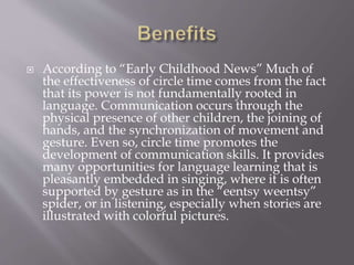 Circletime in early childhood education | PPTX