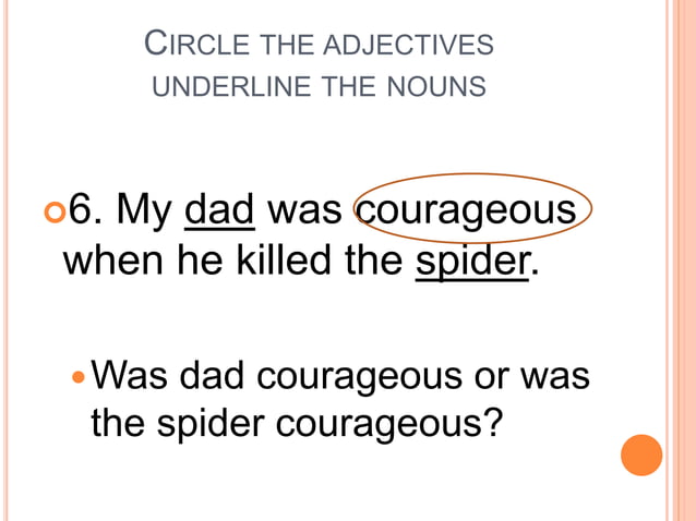 circling_adjectives_worksheet.powerpointx | PPT