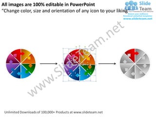 Circling arrows flow chart 8 stages powerpoint templates 0712 | PPT