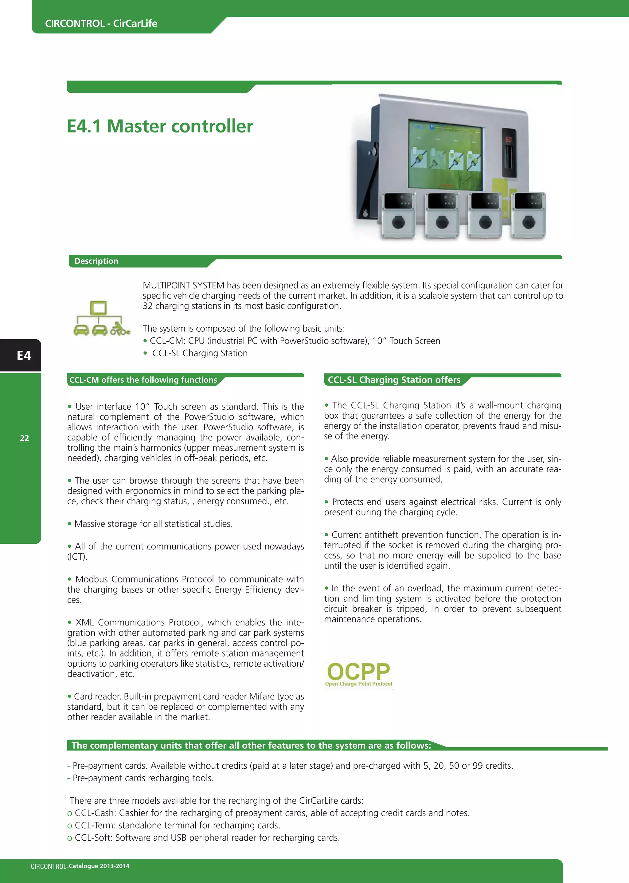 Circontrol Circarlife Catalogue 2013 2014 - EV Charging Stations | PDF