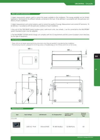 Circontrol Circarlife Catalogue 2013 2014 - EV Charging Stations | PDF