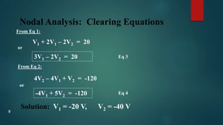 node voltage,thevenin's theorem, AC Fundamentals | PPTX | Computer Networking | Computing