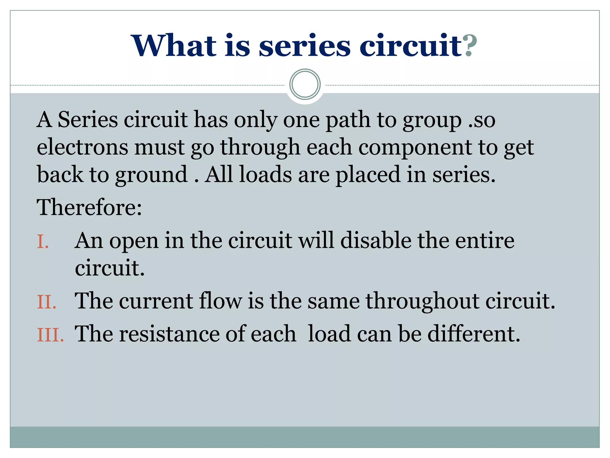 Series Circuit | PPTX