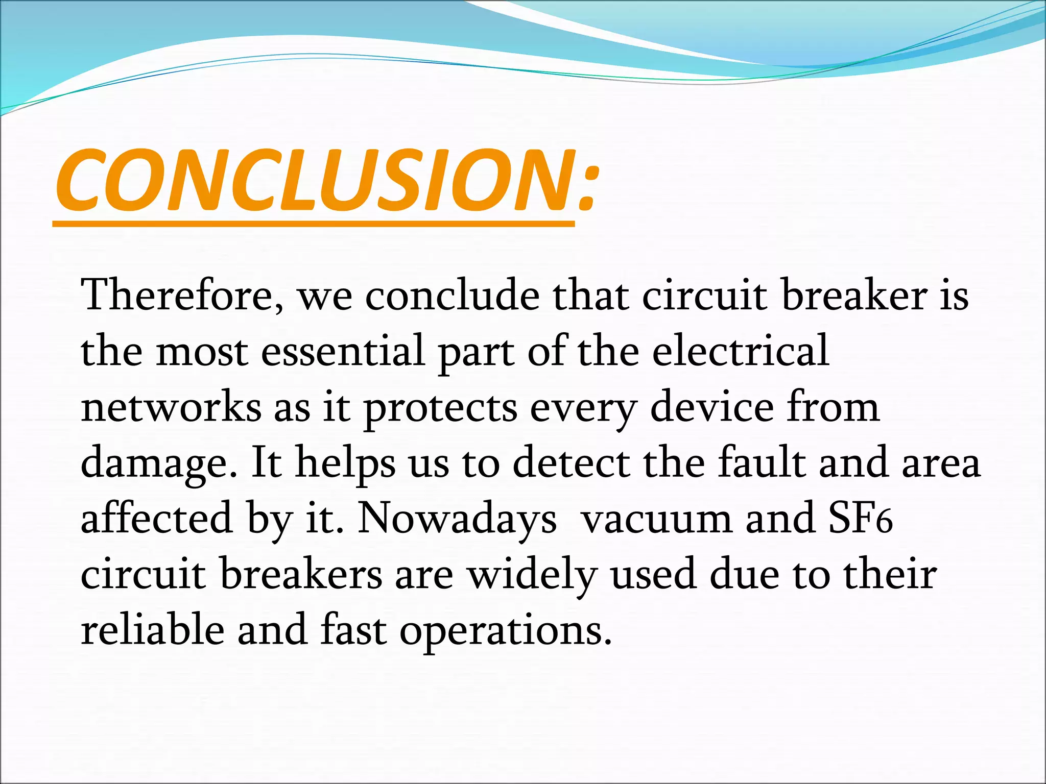 Circuit Breaker : Types | PPT
