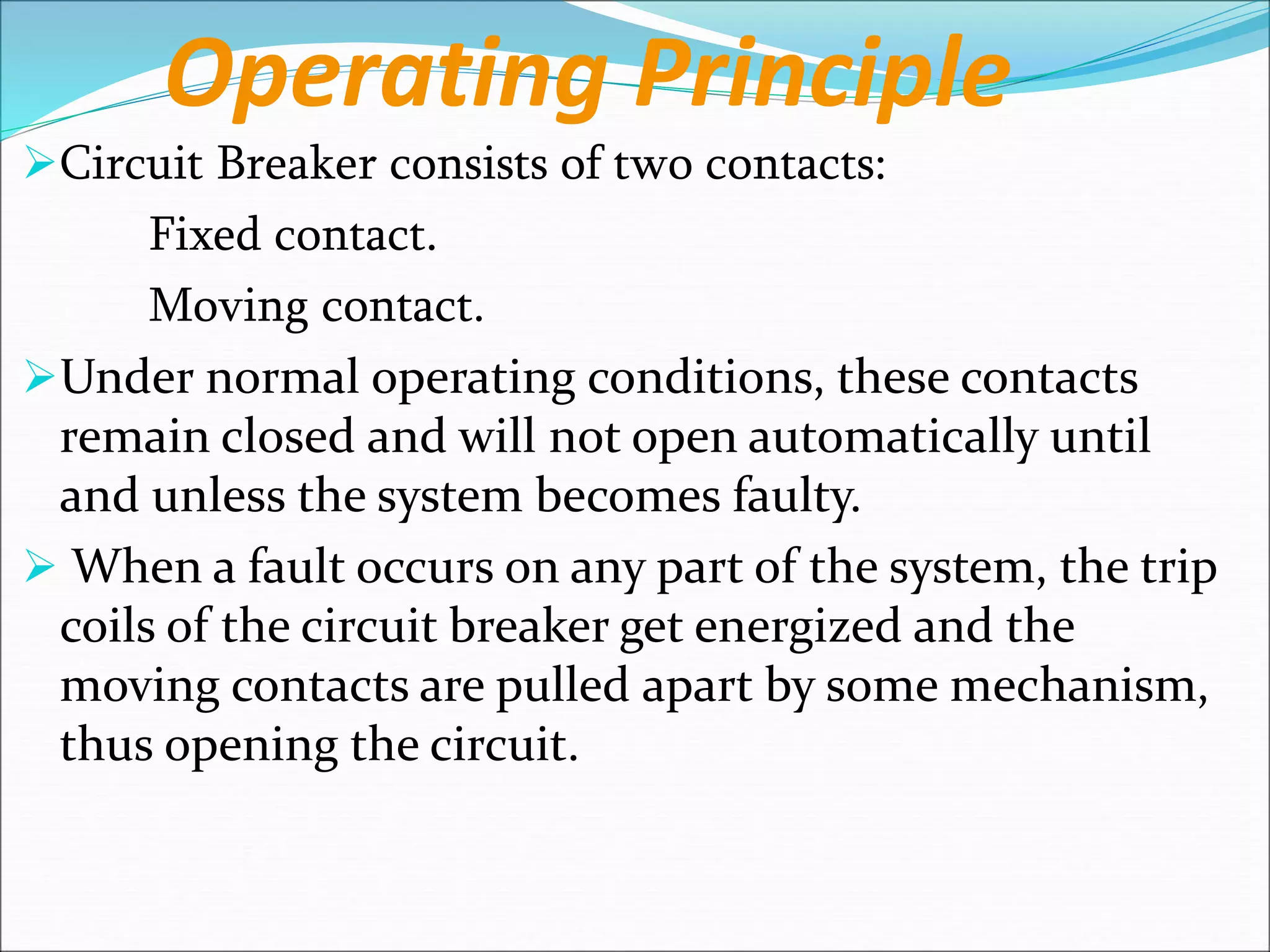 Circuit Breaker : Types | PPT