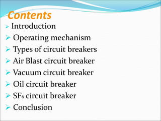 Circuit Breaker : Types | PPT