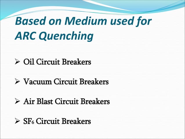Circuit Breaker : Types | PPT | Physics | Science