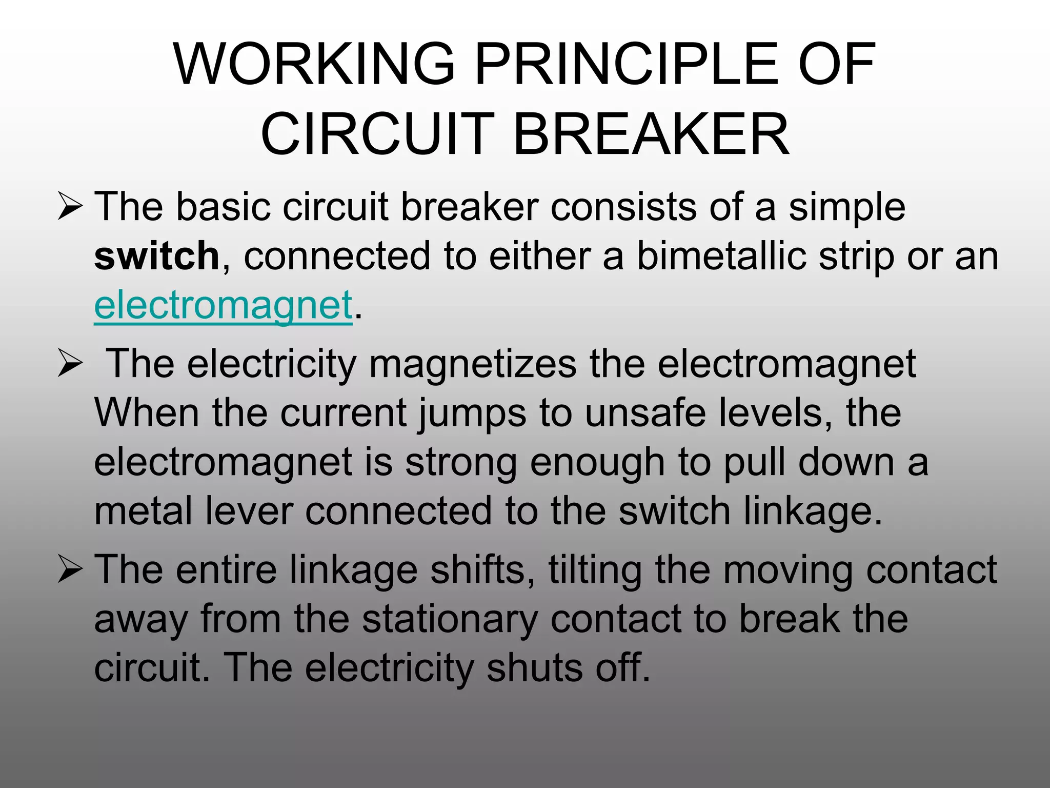 Circuit breaker pert. 3 | PPT