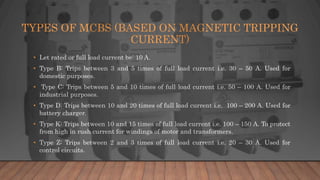 Circuit Breakers for Low Voltage Applications | PPTX