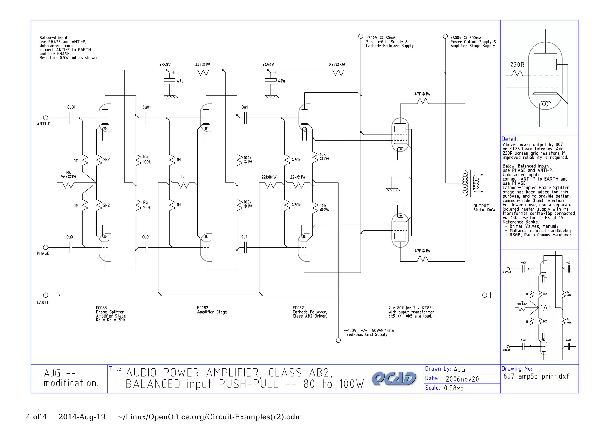Valve & Amplifier Design, Circuit Examples | PDF
