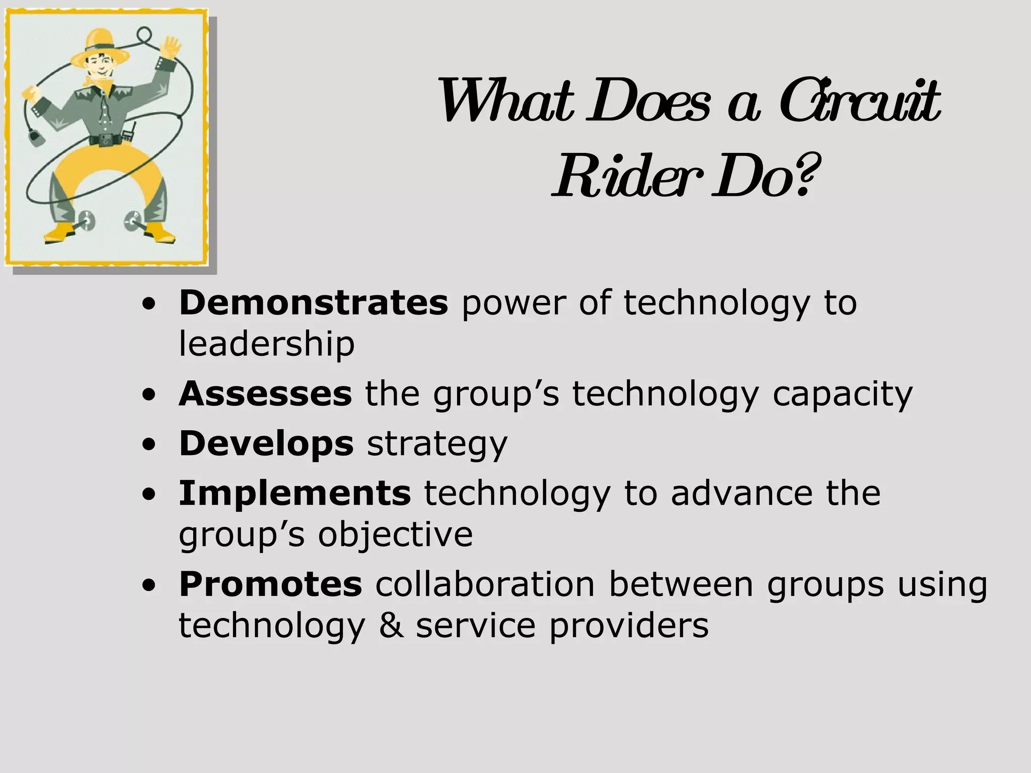 Circuit Riders - Original Summary WAJones - Circa 2000 | PPT