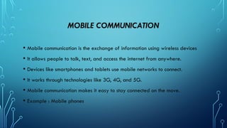 Generations of wireless communication & Mobile computing | PPTX