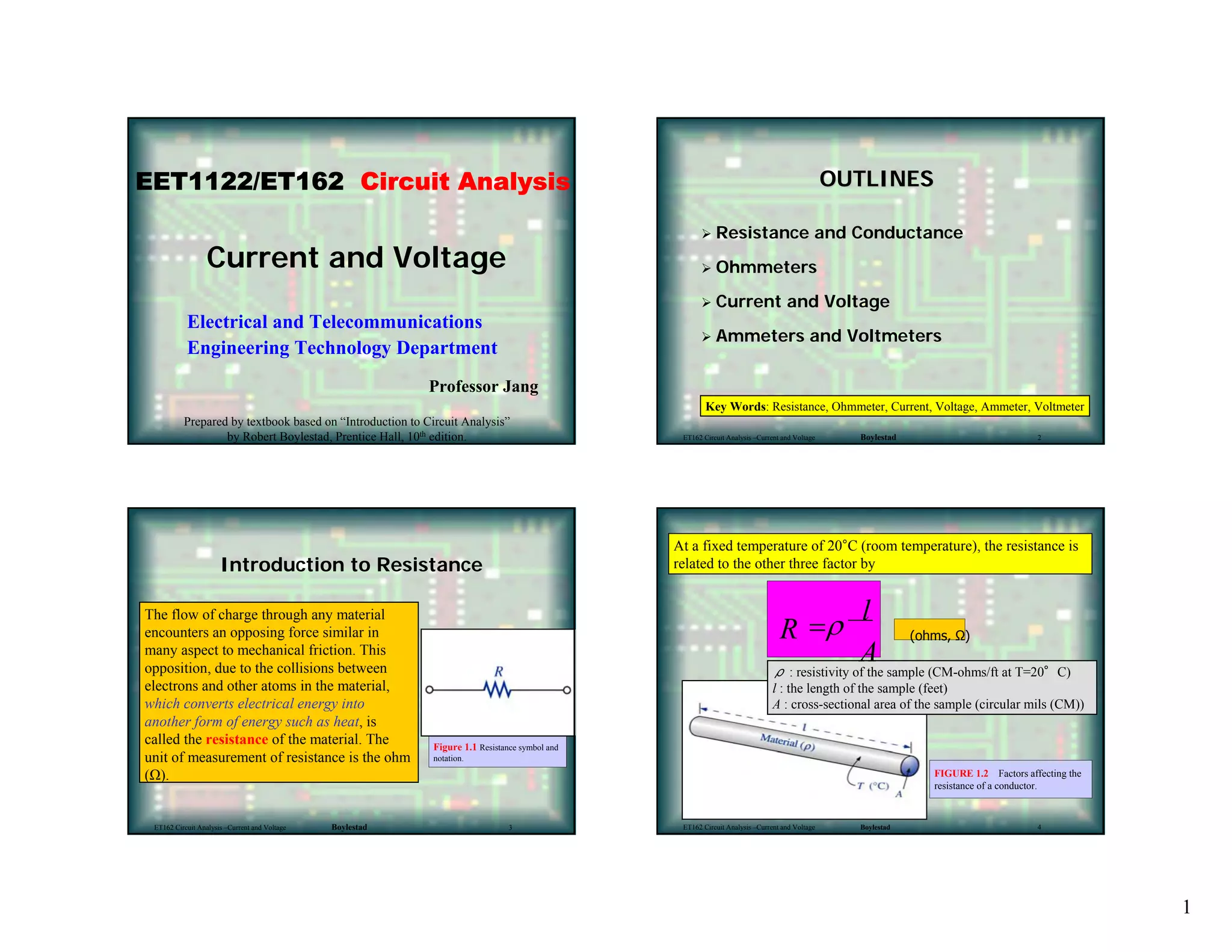 Circuit Analysis Slides | PDF